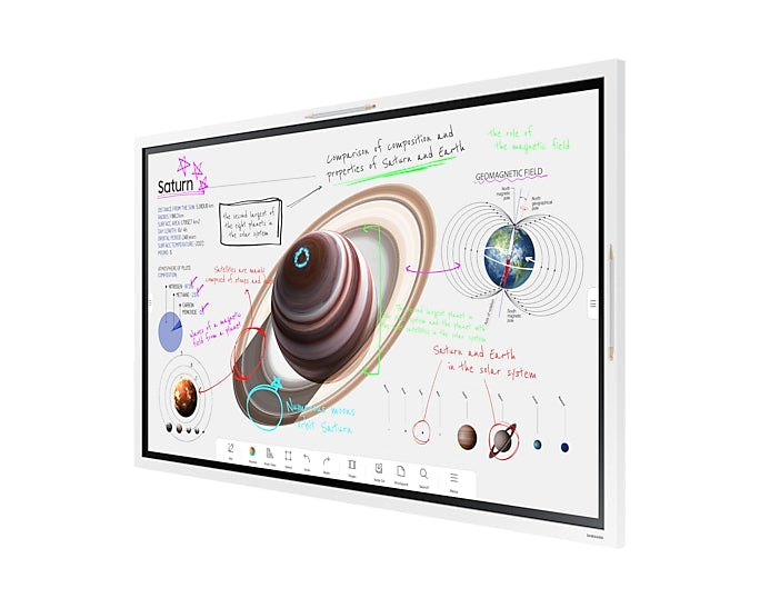Samsung 55" WM55B FLIP Pro LH55WMBWBGCXXY Touch Interactive Whiteboard ...